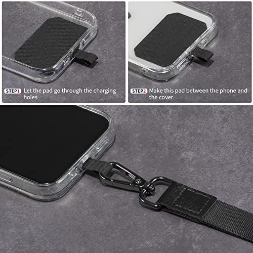 Cell Phone Lanyard, Zafolia Phone Strap, Phone Tether,Wrist Leash for Key, Universal Adjustable Crossbody Neck Straps Leash for iPhone Case ID Badges and Most Smartphones