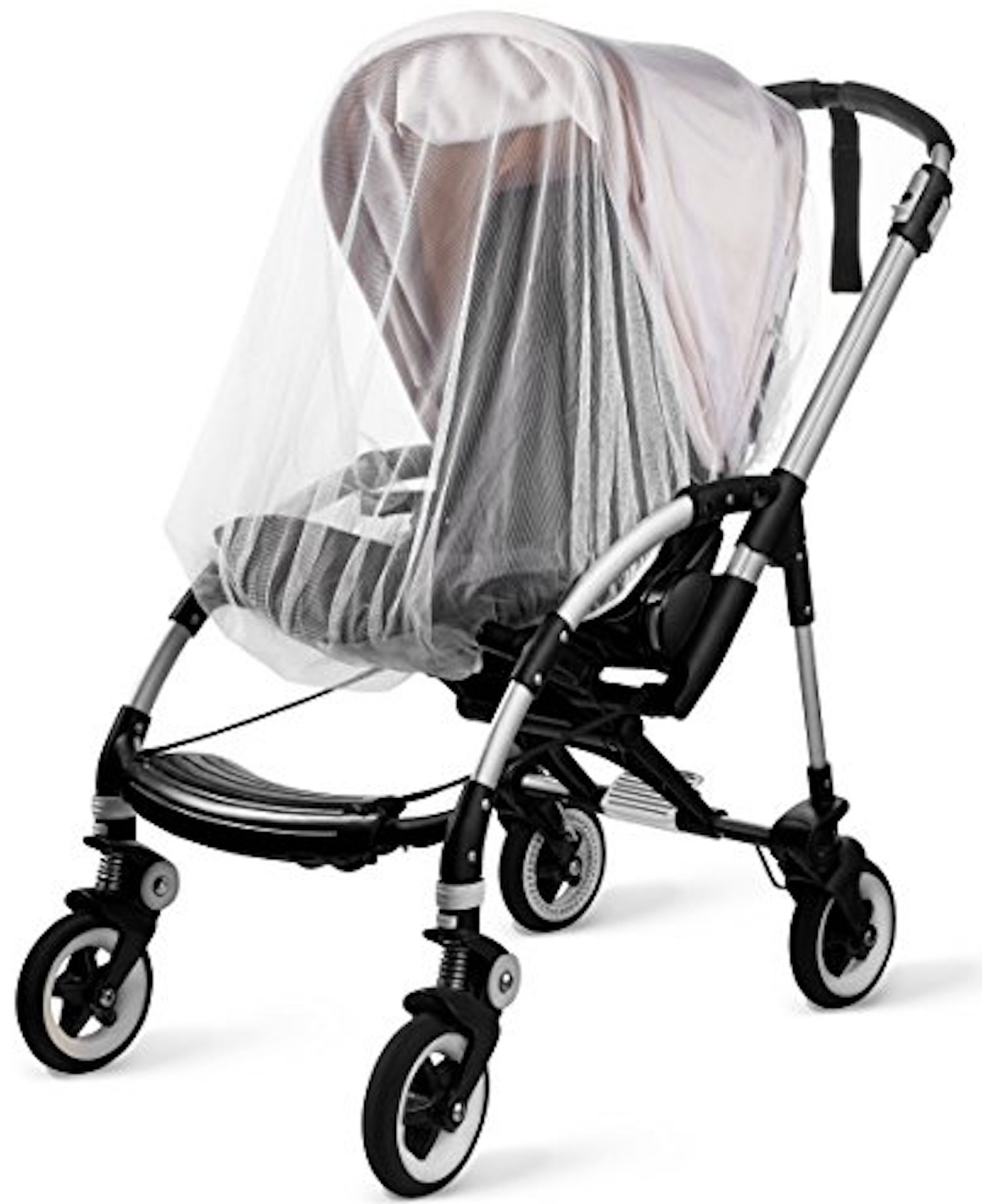 KIDLUF Mosquito and Bug Net for Baby Strollers, Bassinets, Cradles and Car Seats – Insect Net Safe Mesh White Buggy Cover for Pushchairs, Prams, and Carrycots