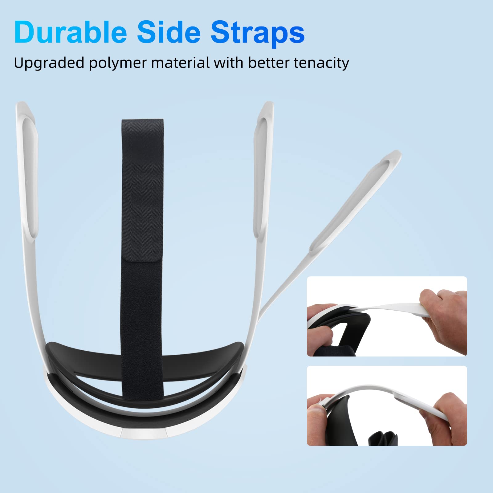 Head Strap for Oculus Quest 2, Replacement Elite Strap for Oculus/Meta Quest 2 Accessories, Simple Connection and Lightweight Design, Enhanced Support and Comfort in VR for Quest 2/Meta VR