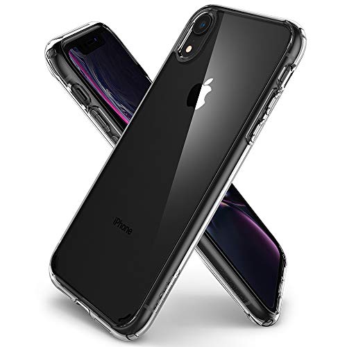 Spigen Ultra Hybrid [Anti-Yellowing PC Back] [Military Grade] Designed for iPhone XR Case, 6.1 inch Cover - Crystal Clear