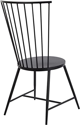 OSP Home Furnishings Bryce 26" Dining Chair, Alloy Steel, Black