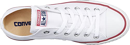 Converse Unisex Chuck Taylor All Star Low Top Optical White Sneakers - 5 B(M) US Women / 3 D(M) US Men
