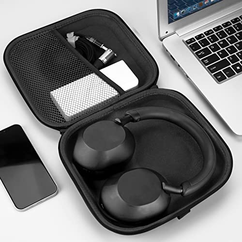 Linkidea Headphones Carrying Case Compatible with Sony WH1000XM5, WH-CH700N, WH-CH710N, WH1000XM3, WH1000XM4, XB950BT Case, Protective Hard Shell Travel Bag with Cable, Charger Storage (Dark Grey)