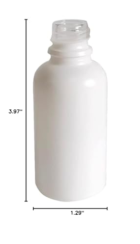 BEGIKET 1oz White Coated Glass Dropper Bottle,12PCS 30ml Eye Dropper Bottles for Essential Oils, Cuticle Oils, Body Oils, Travel Liquid Leak-Proof Bottle,with White Cap and Pipettes