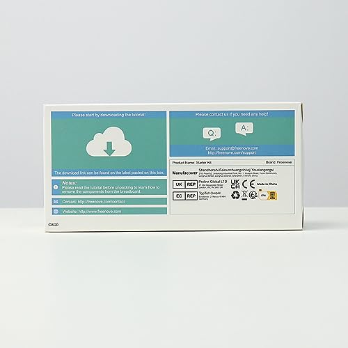 Freenove Super Starter Kit for Raspberry Pi 5 4 B 3 B+ 400 Zero 2 W, 682-Page Detailed Tutorial, Python C Java Scratch Processing Code, 164 Items, 88 Projects (Raspberry Pi NOT Included)