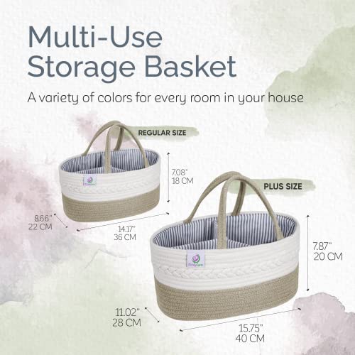 KiddyCare Baby Diaper Caddy Organizer Natural Regular Size