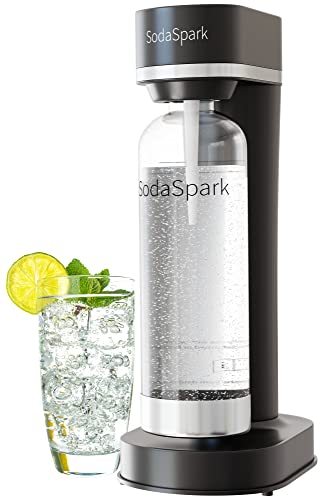 Modern Design Sparkling Water Maker – Soda Water Maker with 1l BPA-Free Reusable Bottle–Carbonated Water Maker for Home – Soda Streaming Machine for Seltze (SS697B)