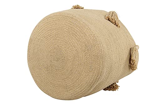 Lorena Canals Basket Woody Honey - Dk Honey, Lt Honey - Baskets - 9" x Ø 9" - 97% Cotton, 3% Other Fibres