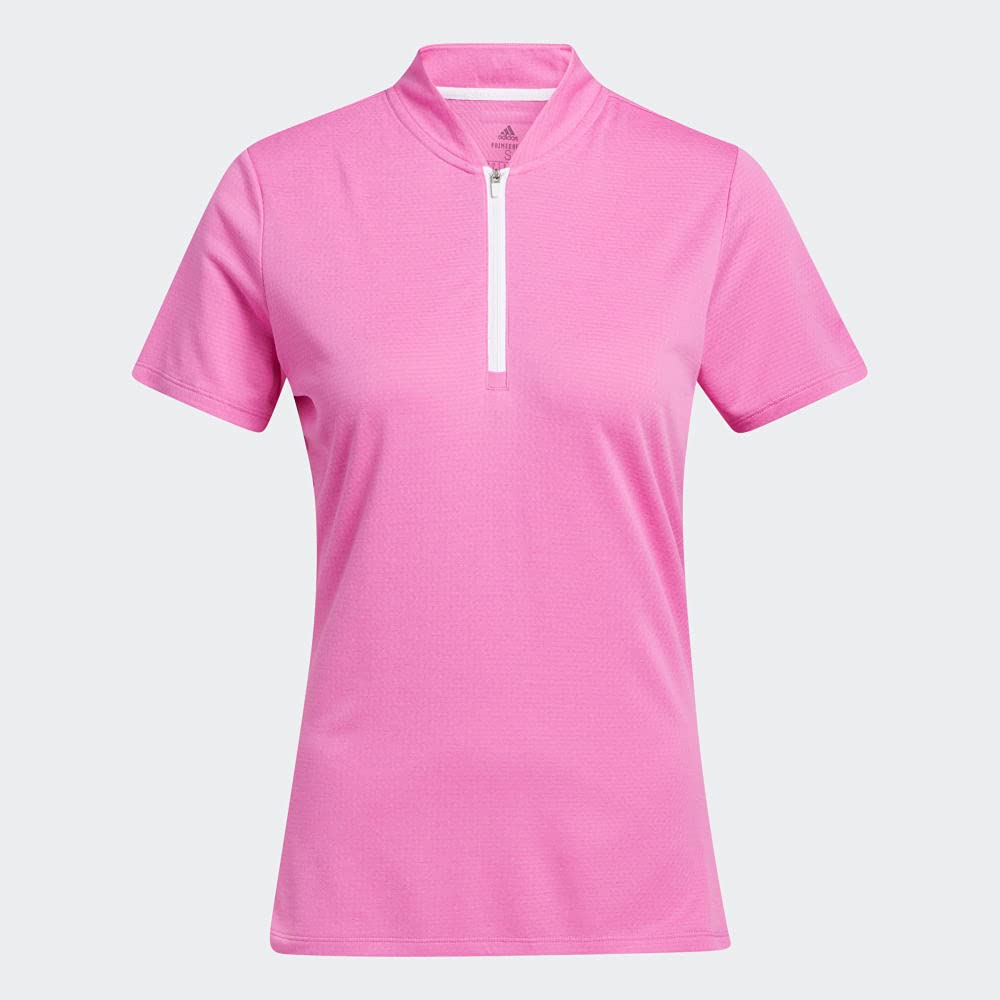 adidas Golf Women's Heat.RDY Primegreen Polo Shirt, Pink, Medium