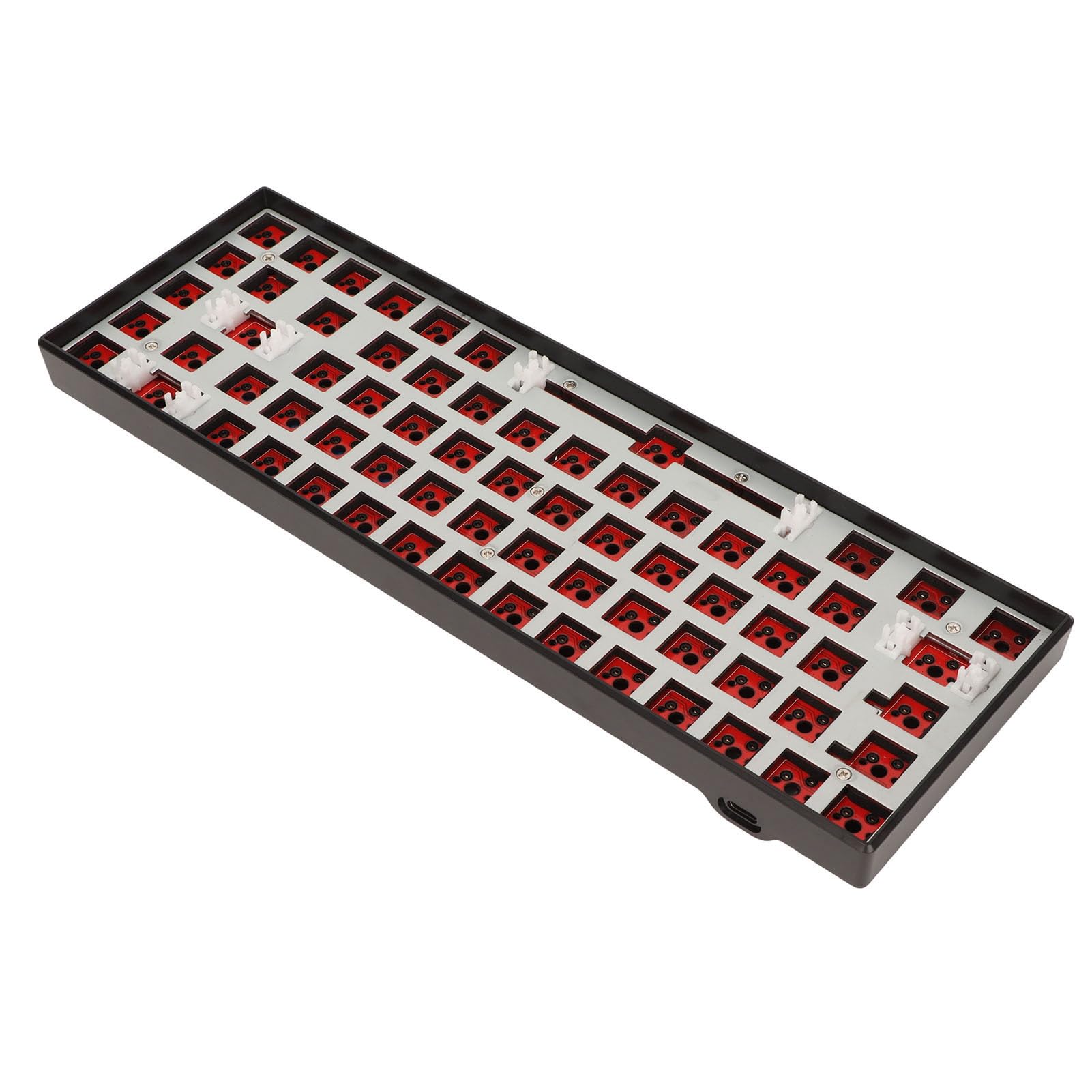 ASHATA WL68 65% RGB DIY Mechanical Keyboard, 68 Keys Hot Swappable 5Pin 3Pin Switch, Bluetooth 5.0/USB C Wired/2.4GHz Customized Gaming Keyboard Kit for Win/for