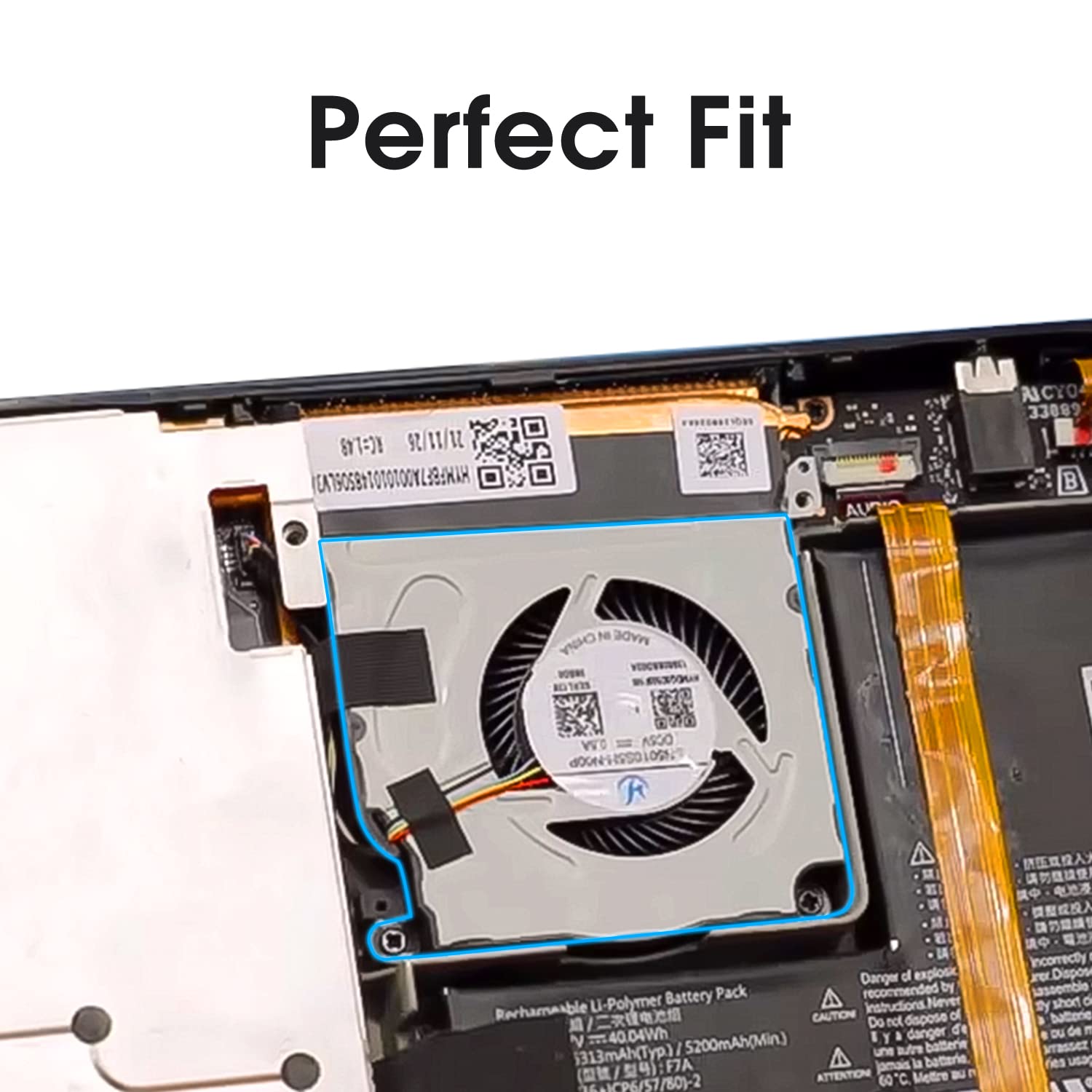 amFilm Steam Deck Fan Replacement - (Huaying) Replacement CPU Cooling Fan for Steam Deck with Screwdriver Set Complete Installation Set, 2021 & 2022 64 GB/ 256 GB NVMe/ 512 GB NVMe Model