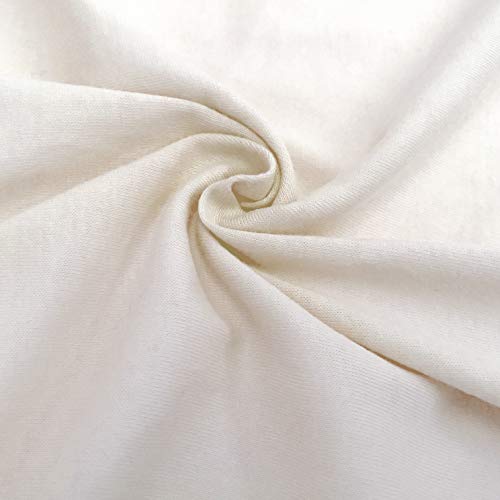 TL Care Twin Pack Knit Fitted Bassinet Sheet Made with Organic Cotton, Natural Color