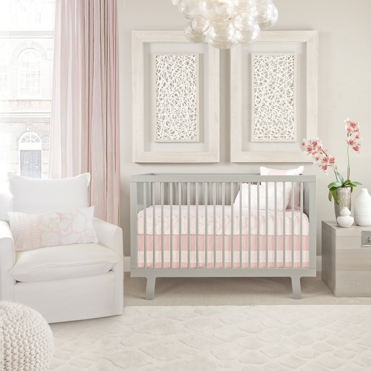 Oilo Capri Pillow, Blush, 12" x 24"