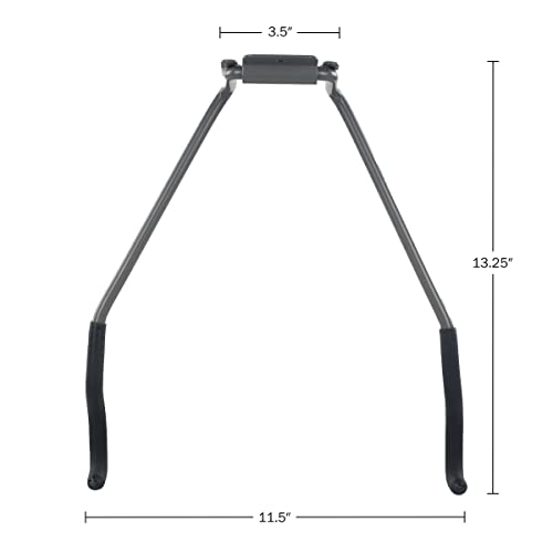 Stalwart Bike Wall Mount Set of 2 - EVA Foam Padded Bicycle Hooks - Flip-Up Garage Bicycle Rack Pair with 50lbs Capacity Each (Pack of 1)