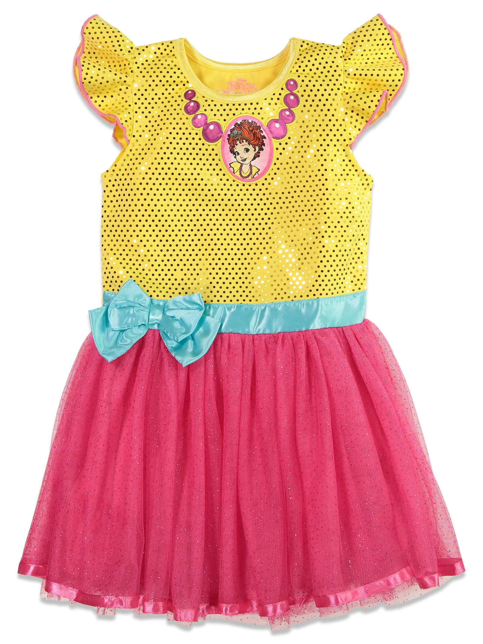 Disney Fancy Nancy Toddler Girls Dress Leggings and Headband 3 Piece Set 3T