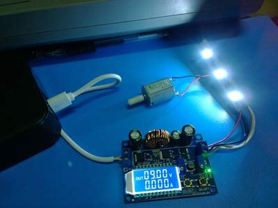 CenryKay Adjustable USB Power Supply Module, 15W DC-DC 0.5-30V Step Up/Down Module CVCC Buck Boost Voltage Converter Support Fast-Charge Trigger (Boost Converter)