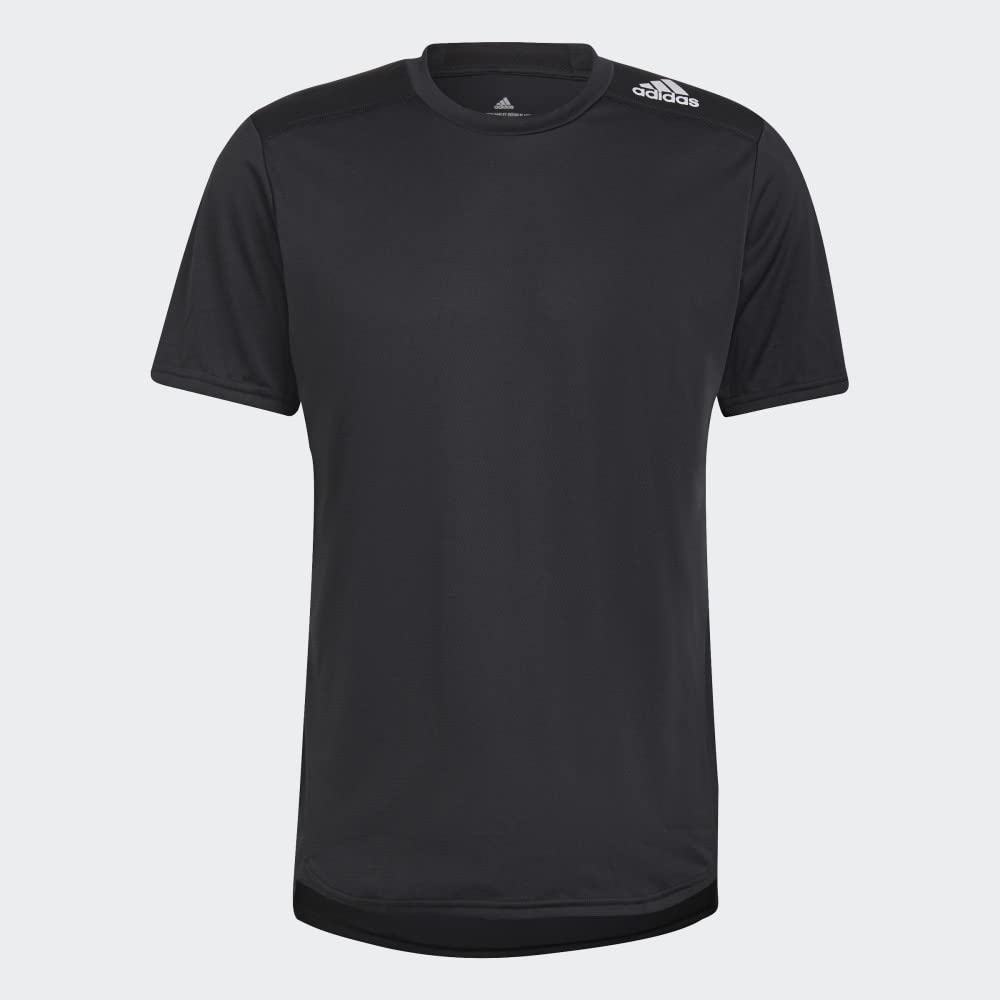adidas Men's Designed 4 Running Tee, Semi Impact Orange, Small