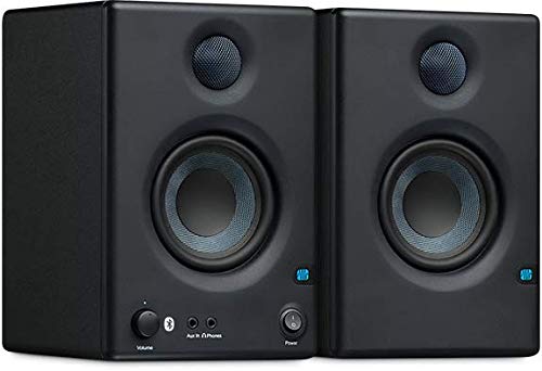 PreSonus Pair of Eris E3.5 BT 2-Way Studio Bluetooth Monitors with Studio One Prime DAW Studio Magic and Plug-in Suite Software Pack and LyxPro Condenser Recording Microphone Kit and Headphones