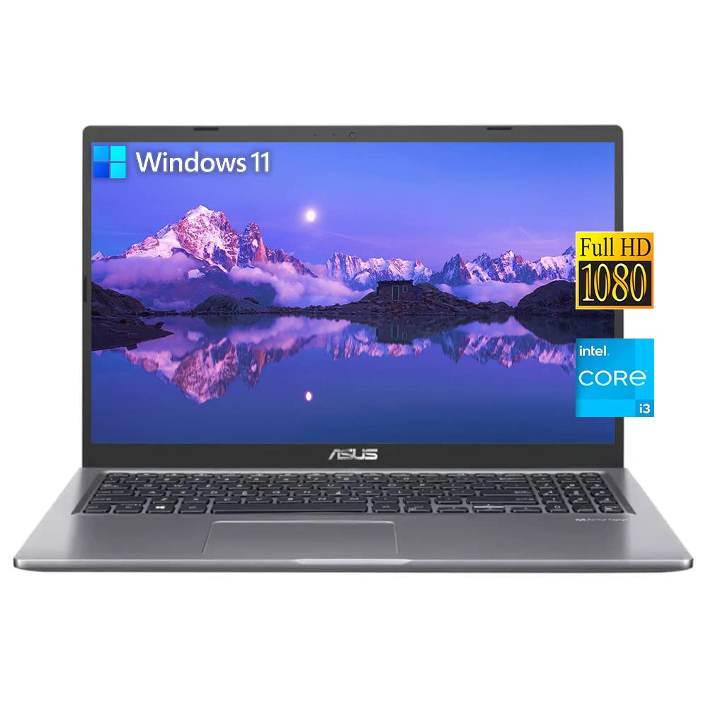 ASUS Vivobook 15 Laptop, 15.6'' FHD (1920*1080) Display, Intel Core i3-1115G4 Processor, 12GB RAM, 512GB PCIe SSD, HDMI, USB Type-C, Wi-Fi, Bluetooth, Windows 11 Home, Slate Gray (F515)
