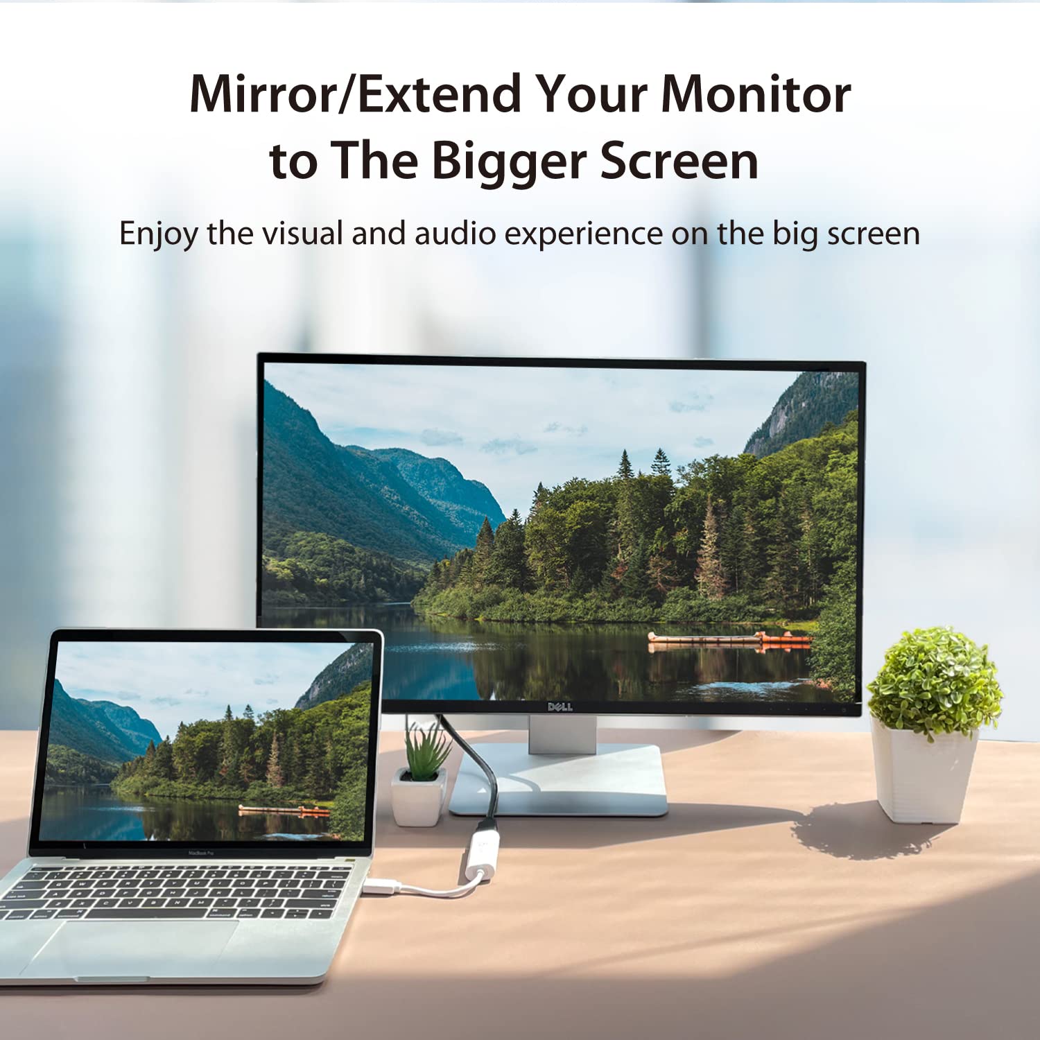 j5create USB to HDMI Multi-Monitor Adapter Supports 1080p 2048 x 1152 @ 32 bits | USB 3.0 with 2.0 Support | Adapter is Compatible with Both Mac & Windows (JUA254)