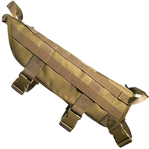 LIVABIT [ Tan ] Canine Service Dog Tactical Molle Vest Harness Large