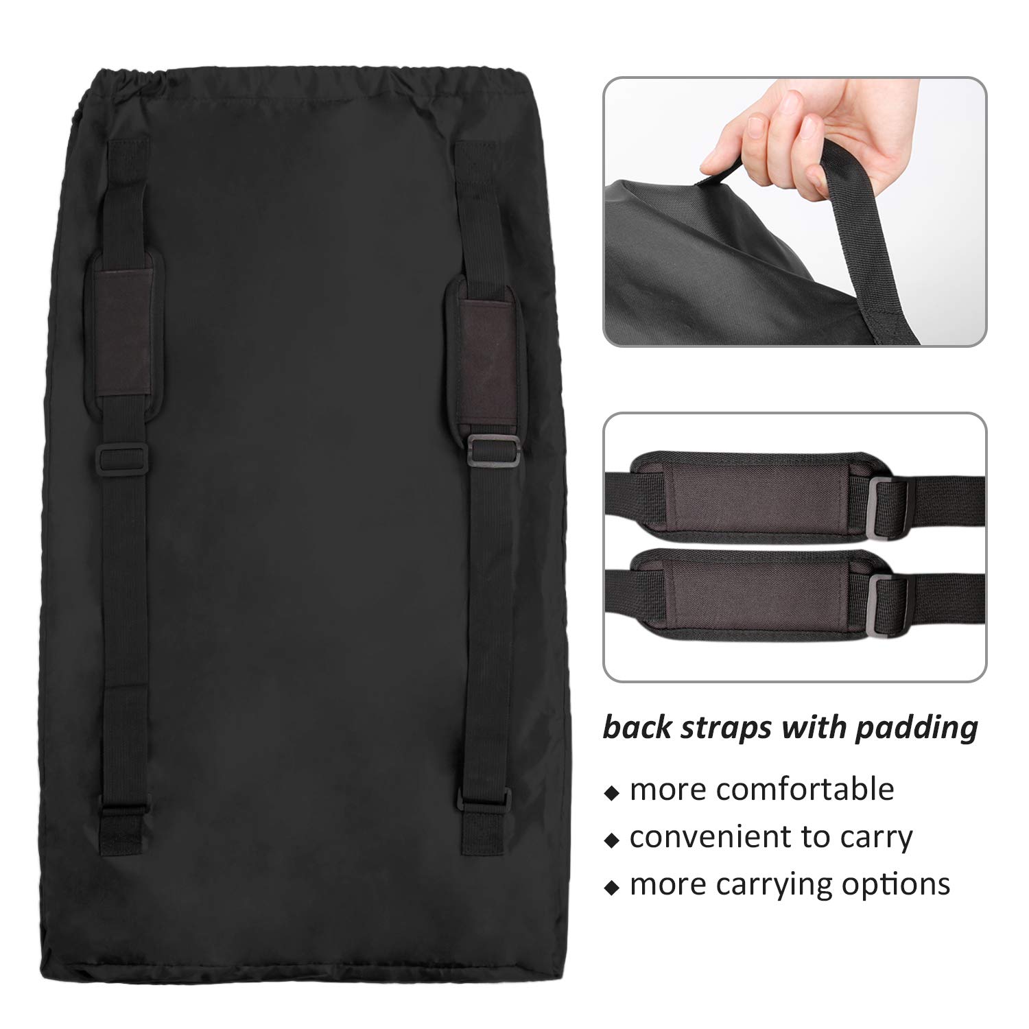 UMJWYJ Car Seat Bag Large Gate Check Travel Luaage Bag with Backpack Shoulder Straps, Lightweight Car Seat Storage Bag Stroller Carrier for Airplanes Trains
