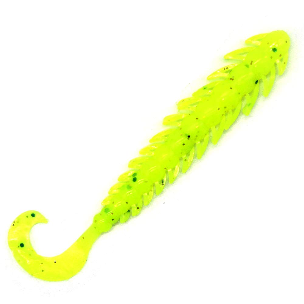 Adygil ADSL110/BLSA65 Soft Silicone Lures for Bass, Trout, Crappie, 60pcs/Pack, 6 Colors, 10pcs Each Color.