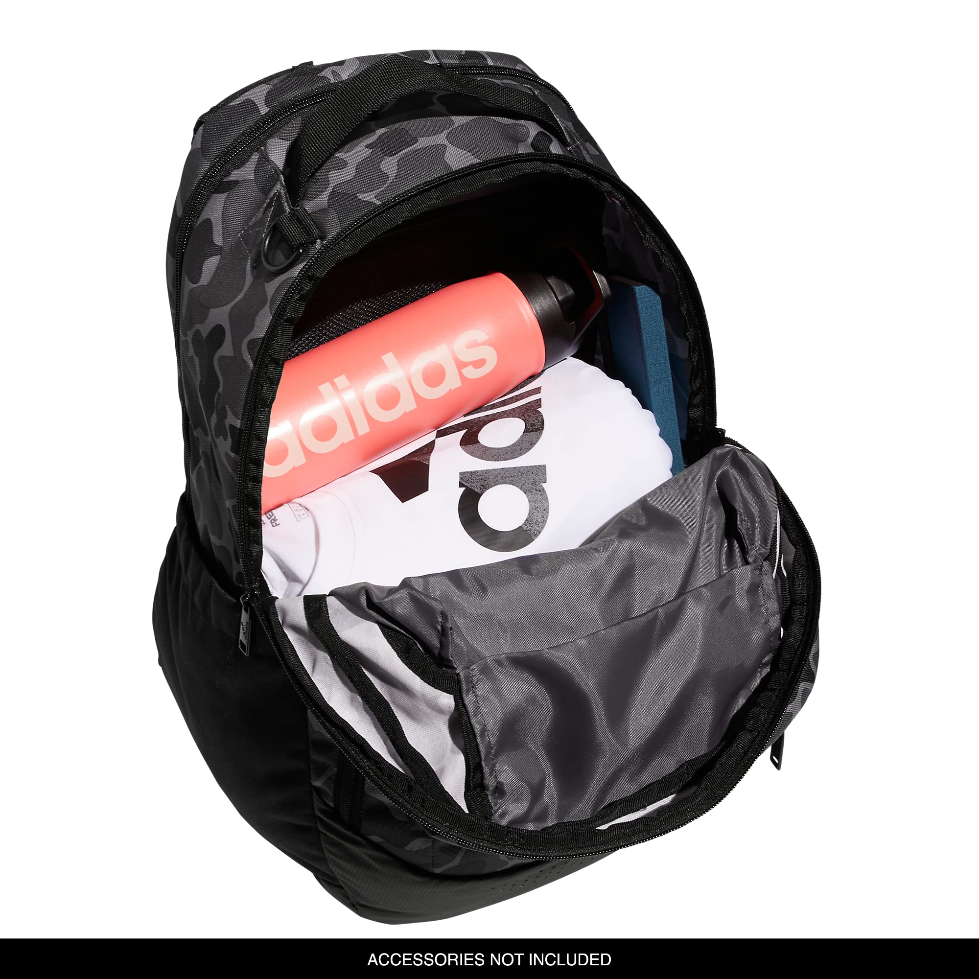 adidas Defender Team Sports Backpack, Nomad Camo Grey/Black, One Size