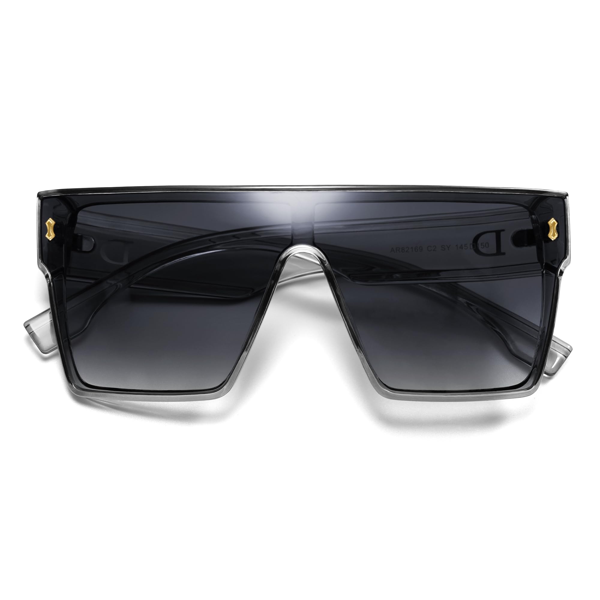 Allarallvr Oversized Trendy Square Sunglasses For Women Men Rectangle Fashion Sun Glasses AR82128