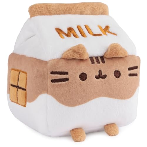 GUND Pusheen Chocolate Milk Plush Cat Stuffed Animal for Ages 8 and Up, Brown/White, 6”