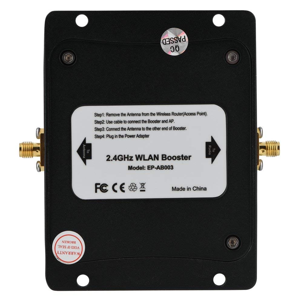 Yosoo- EDUP EP-AB003 Low Noise Broadband Amplifier 2.4G Antenna 8W WiFi Signal Extender for Wireless Router(US)