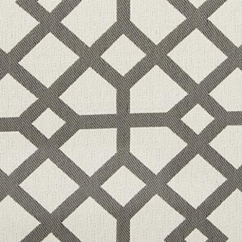 Christopher Knight Home Tempe Fabric Storage Ottoman, Grey Geometric Patterned