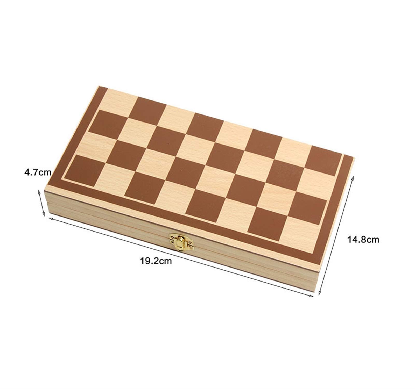 ATAAY Folding Board International Chess Game Pieces Set Collection Portable Board Game International Chess Pieces