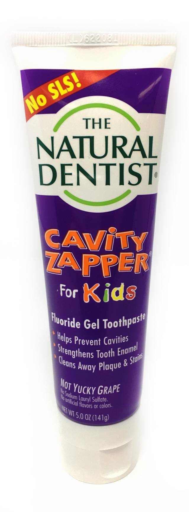 New Packaging Cavity Zapper Natural Dentist Kids Fluoride Toothpaste Prevent Cavities Remineralize Teeth Strengthens Enamel Remove Plaque Stains (Pack Of 2)