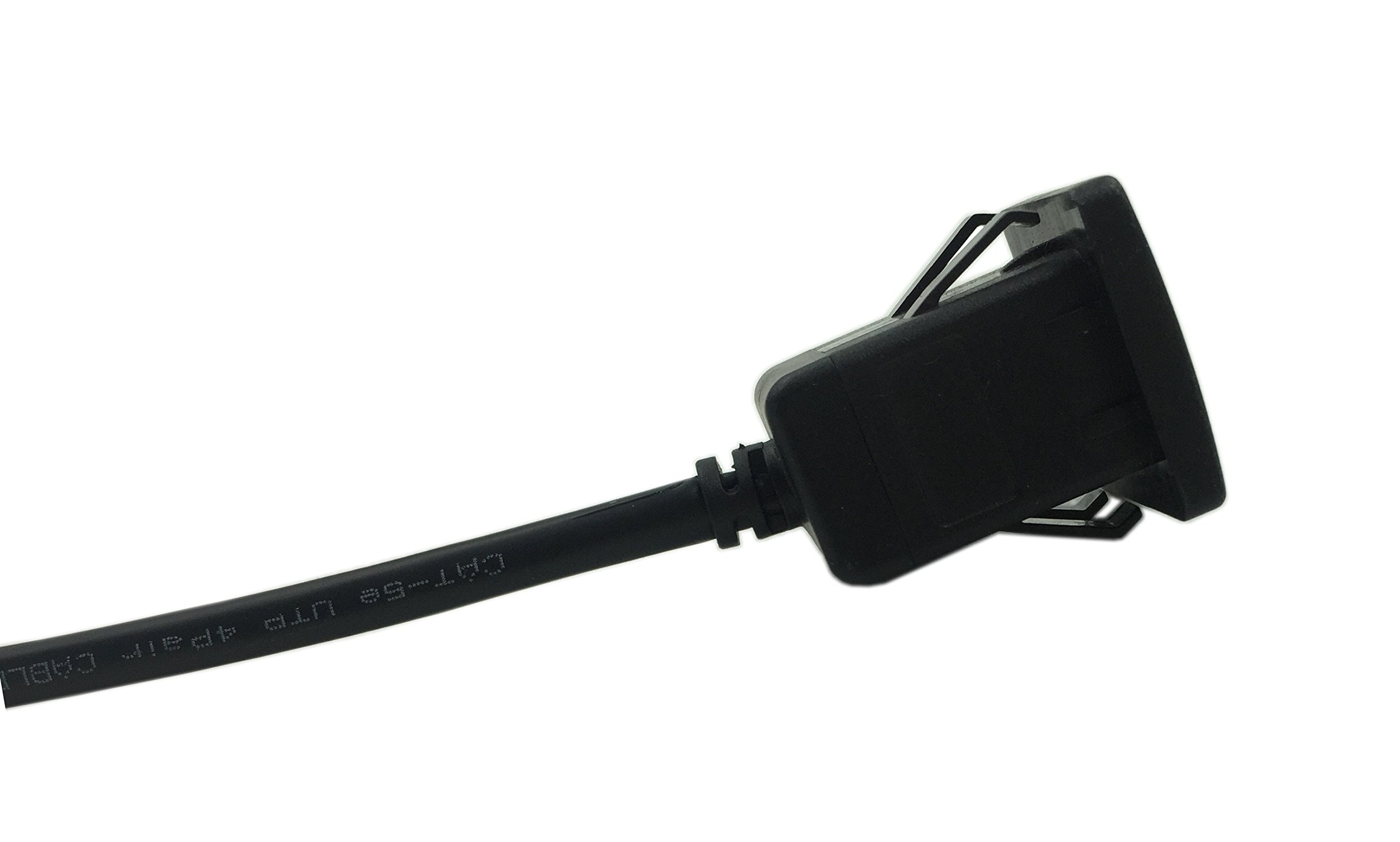 CERRXIAN RJ45 Male to Female LAN Ethernet Network Cat 5e Panel Mount Cable (Black)(2m)