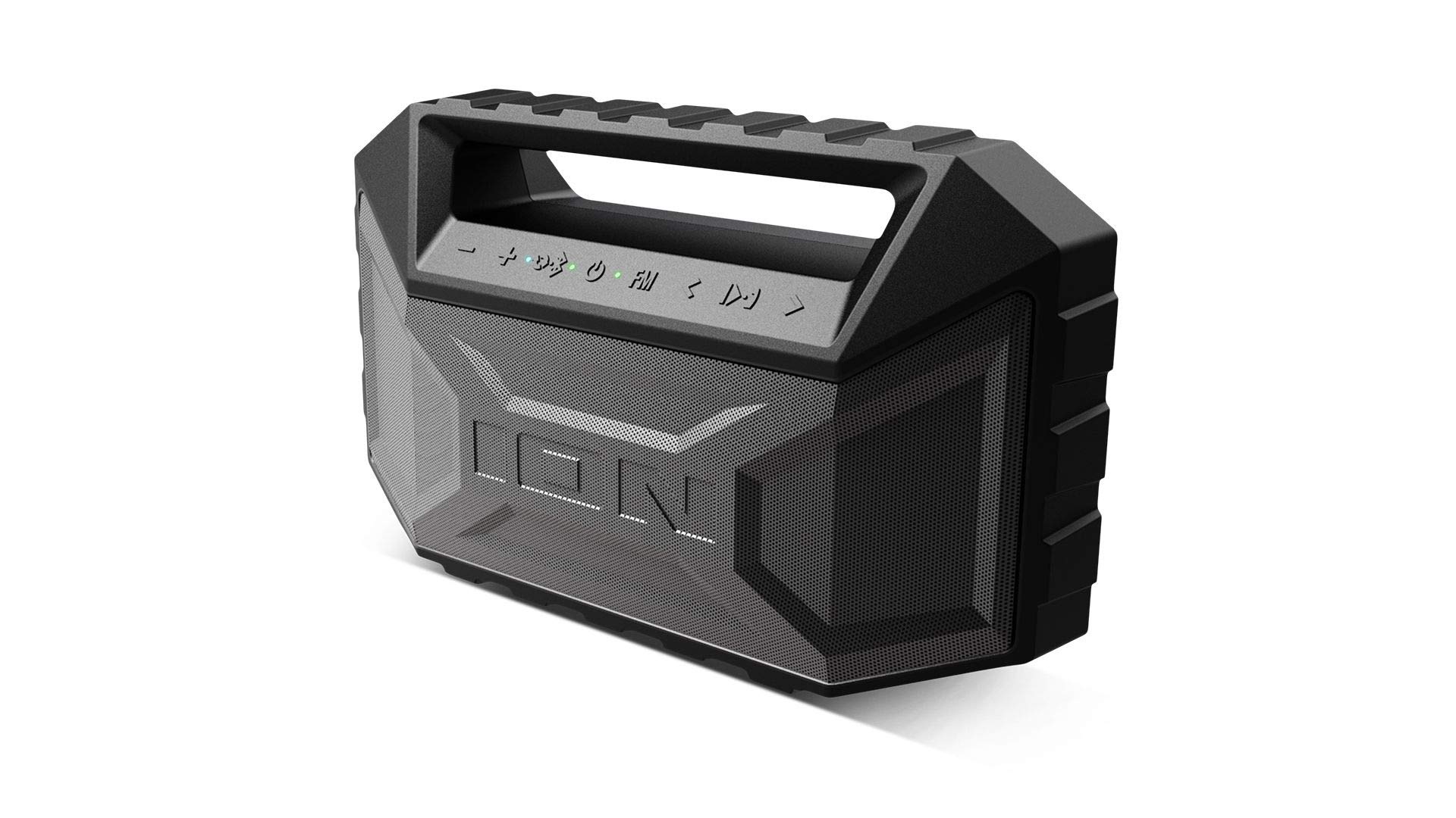 Aquaboom Max Portable Boombox Stereo Speaker Bluetooth with FM Radio, Waterproof, Mudproof & Sandproof IP67 for The Beach