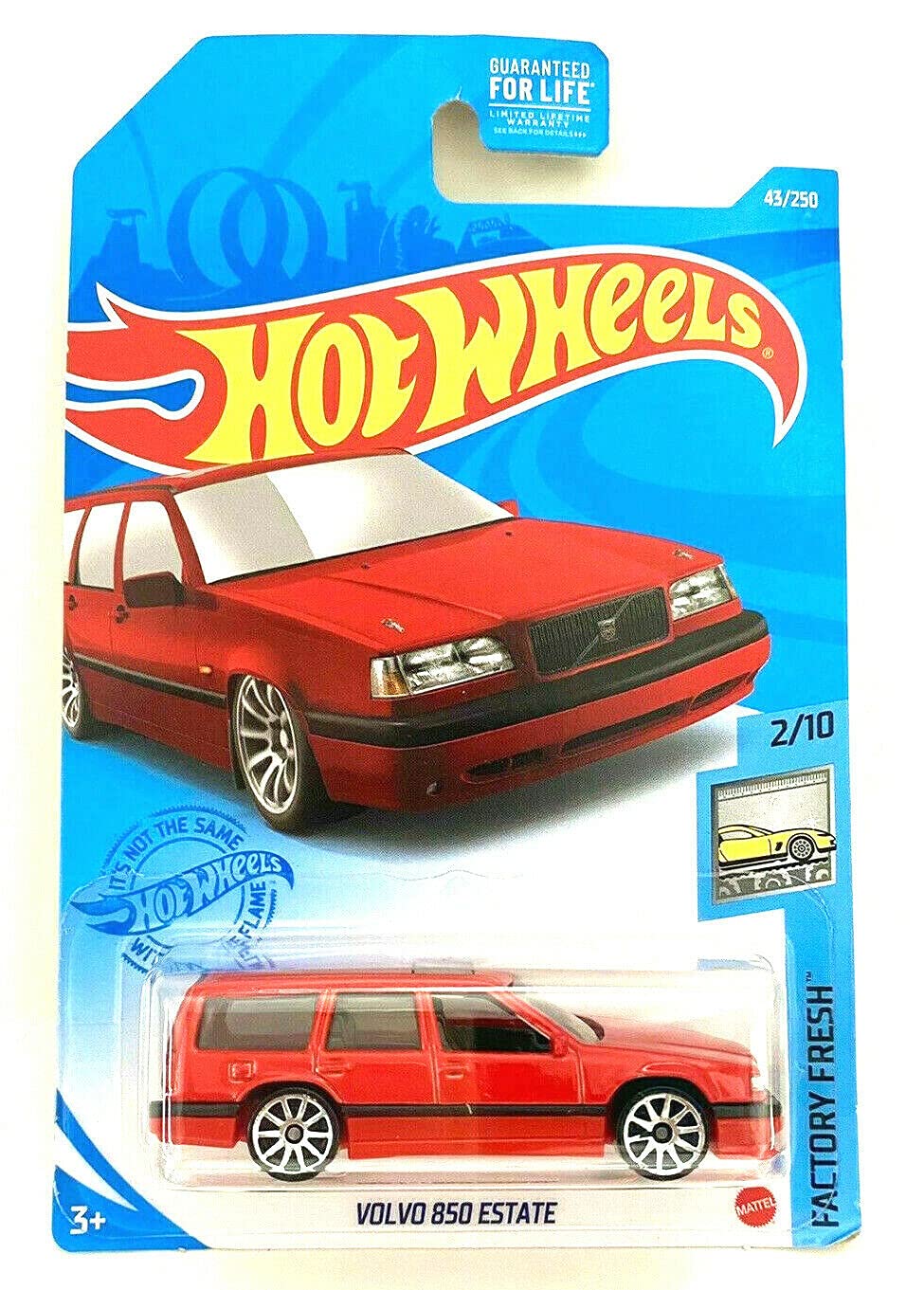 DieCast Hotwheels Volvos 850 Estate - Factory Fresh 2/10 [Red] 43/250