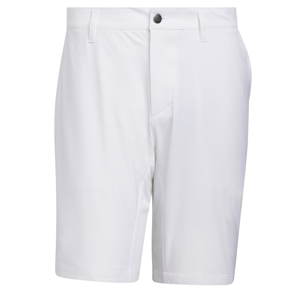 adidas Men's Primeblue 9 Inch Golf Shorts, White, 33