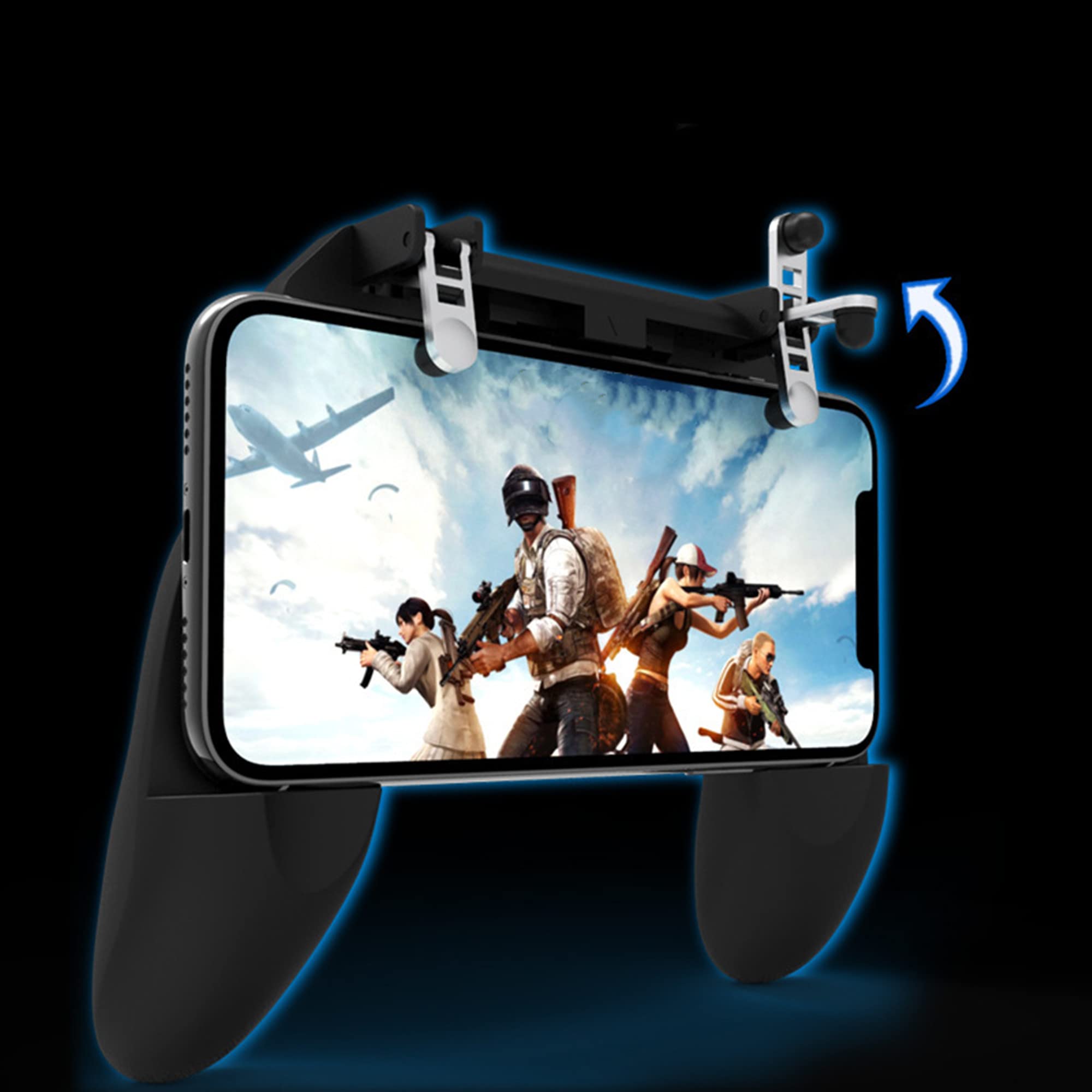 AOXIAOAI Mobile Game Trigger Joystick Gamepad controller for 4.7-6.5 Inch Smartphone (trigger)