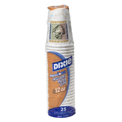 Georgia-Pacific PerfecTouch 5342DX WiseSize Coffee Dreams Insulated Paper Cup, 12oz Capacity (Case of 20 Sleeves, 25 per Sleeve)