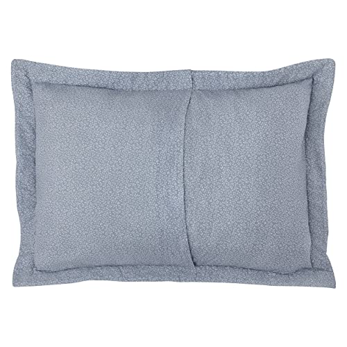 Laura Ashley Home - Amberley Collection - Quilt Set - 100% Cotton, Breathable & Lightweight, Reversible Bedding, Pre-Washed for Added Softness, Queen, Spa Blue , 1 Count (Pack of 1)