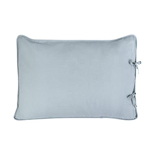 Laura Ashley King Size Quilt Set Cotton Reversible Bedding with Matching Shams, Ideal for All Seasons & Pre-Washed for Added Softness, Breeze Blue