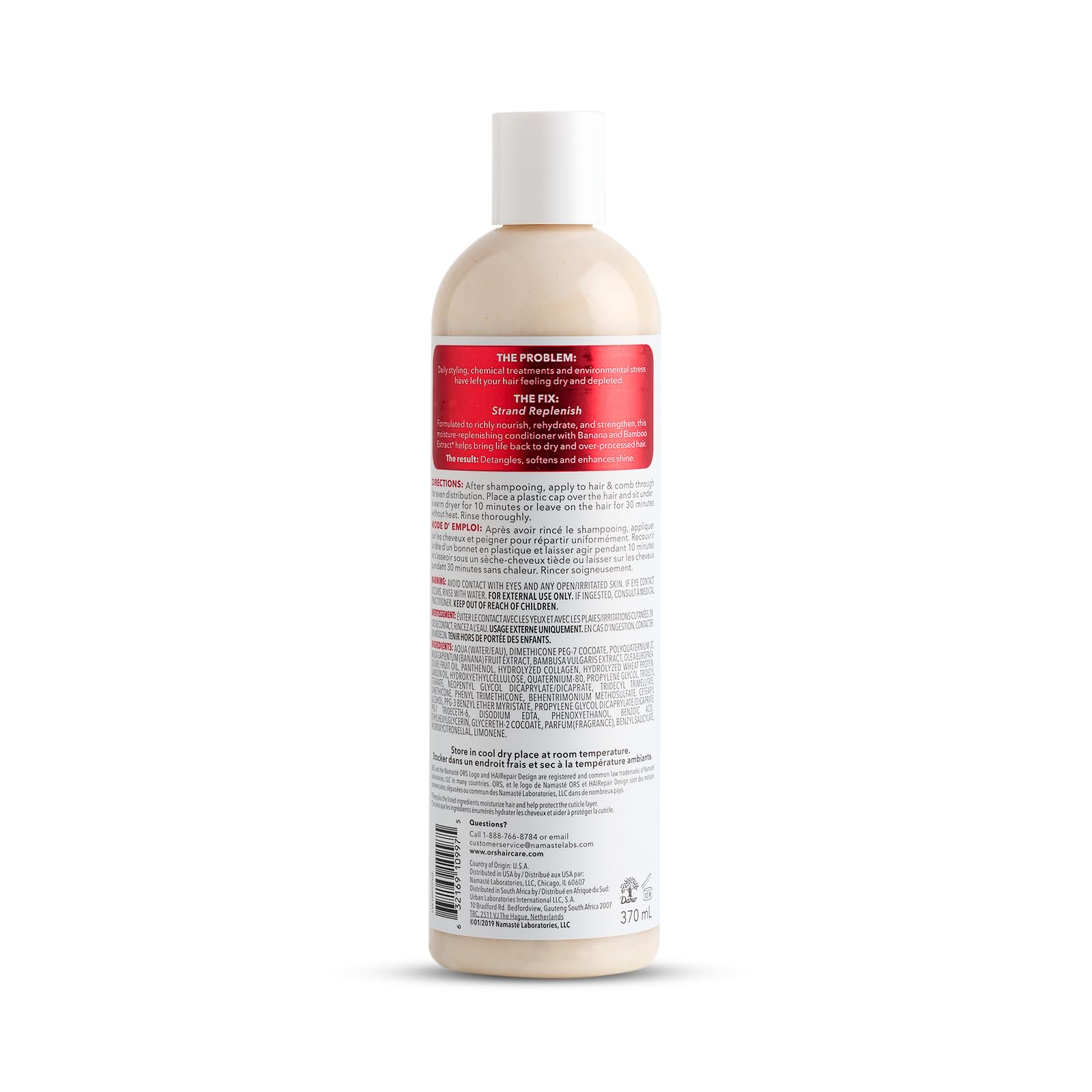 ORS HAIRepair Banana and Bamboo Nourishing Conditioner for Dry and Brittle Hair 12.5 Ounce