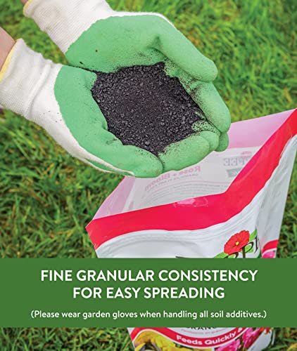 Burpee Organic Bloom Granular All-Natural Food for Roses and Flower Plants | Ideal for Container Gardens, Beds or Bushes, 4 lb, 4lb. Bag