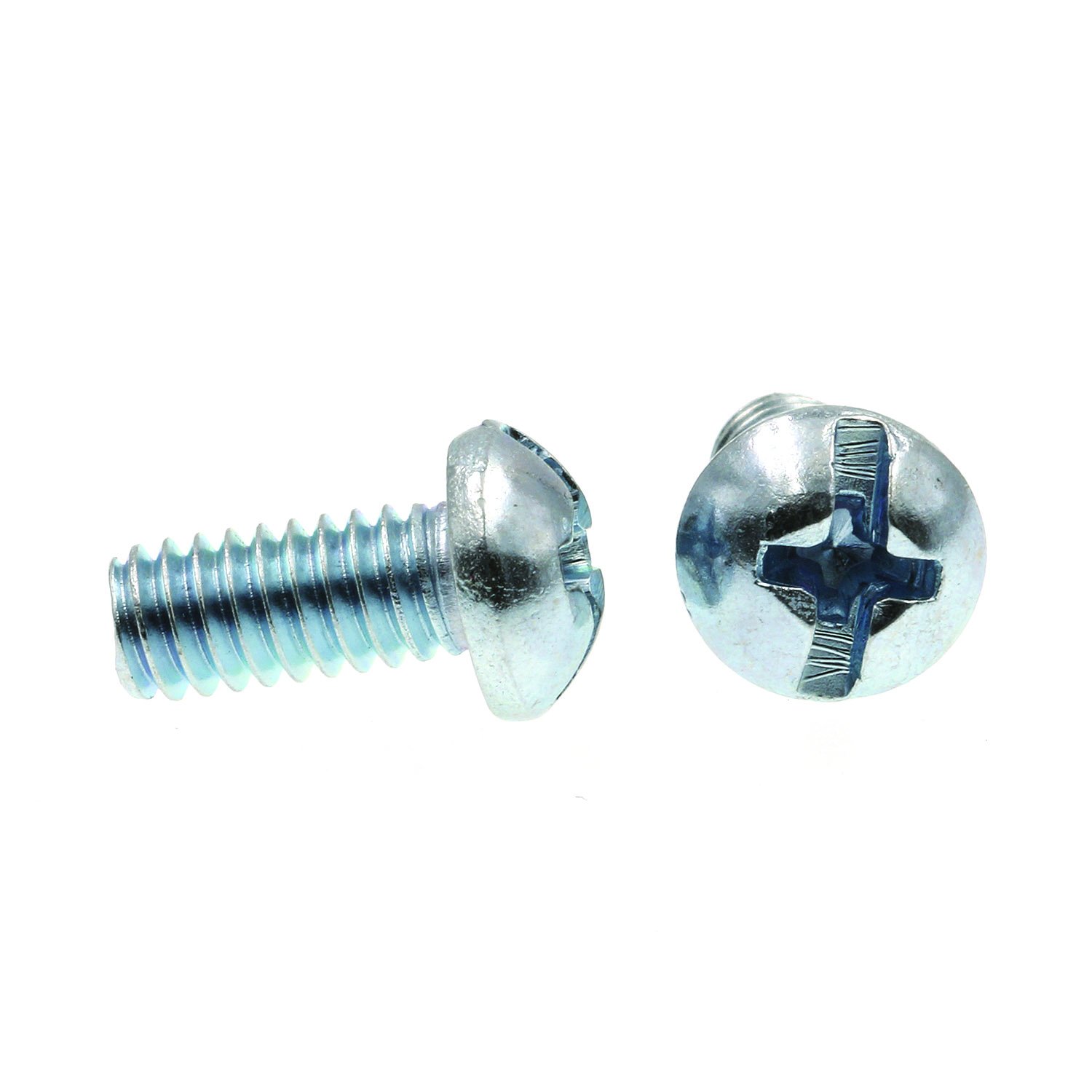Prime-Line 9003419 Machine Screw, Round Head, Slotted/Phillips Combo, #8-32 X 3/8 in, Zinc Plated Steel, Pack of 100
