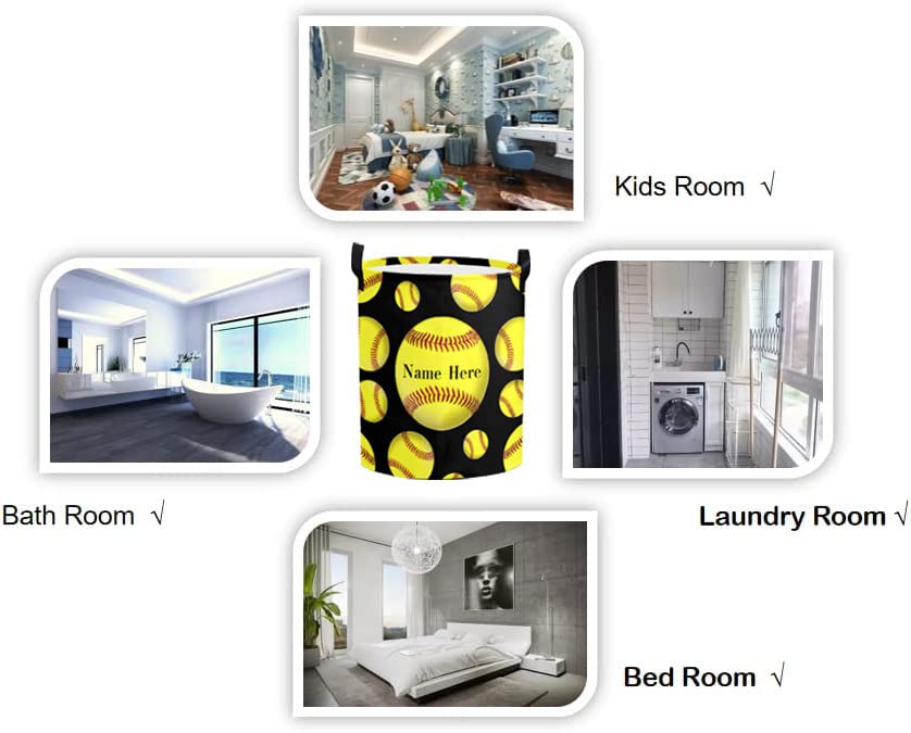 Personalized Custom Flower Cute Animals Lion Laundry Baskets with Name Collapsible Clothes Storage Basket with Handle for Bathroom Bedroom Kitchen