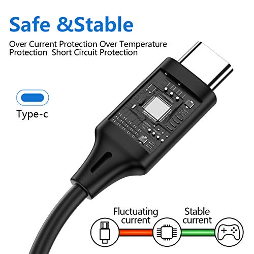 Charging Cable for Nintendo Switch/Switch Lite/Switch OLED, 3 in 1 6FT Nylon Braided USB C Charging Cord, Compatible with Mobile Samsung, Galaxy S9, S9 Plus, S8, HTC 10, LG