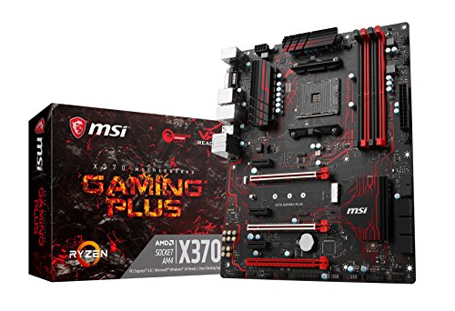 MSI Gaming AMD Ryzen X370 DDR4 VR Ready HDMI USB 3 SLI CFX ATX Motherboard (X370 GAMING PLUS)