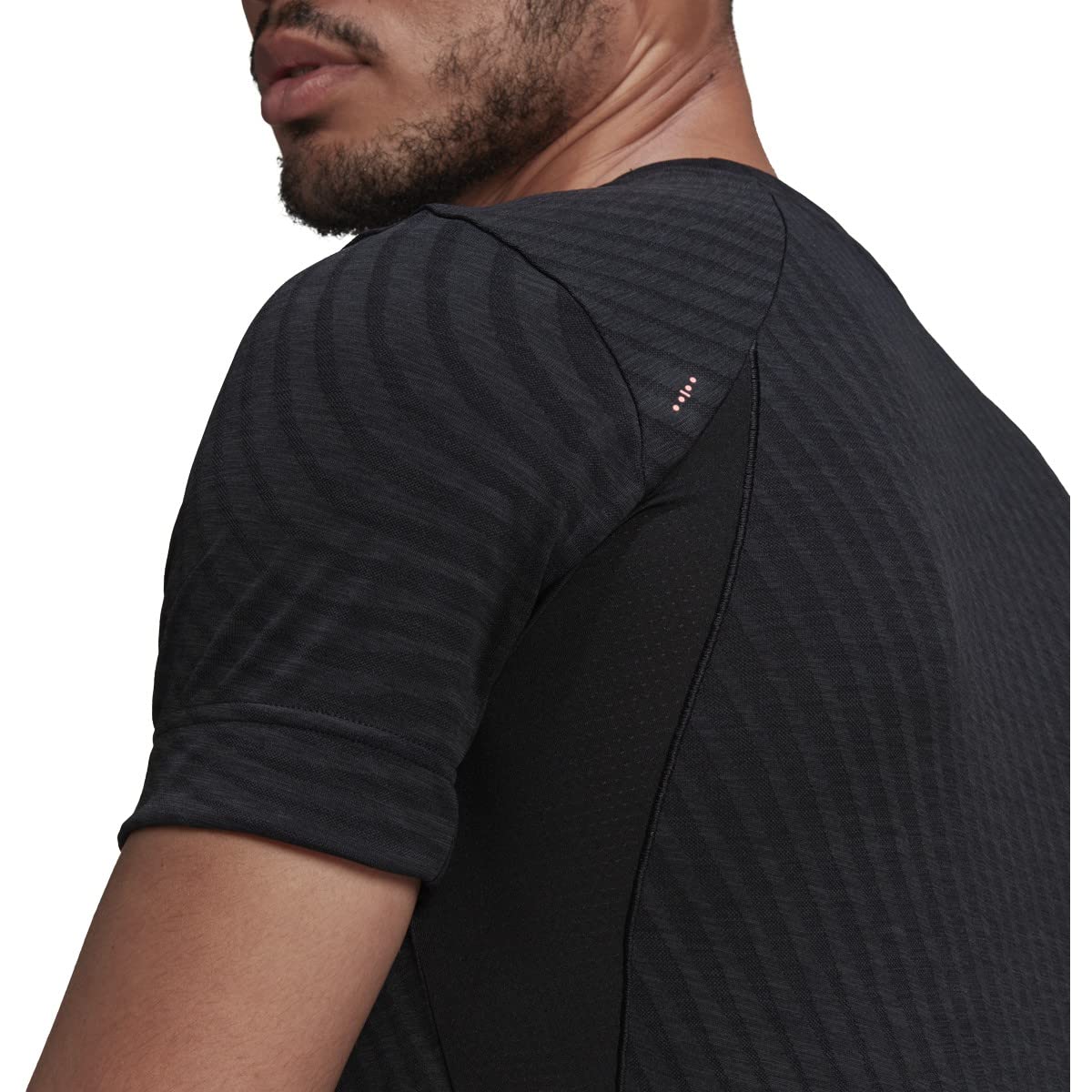 adidas Men's Tennis Freelift Tee, Black, Large