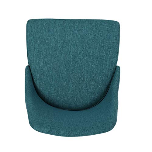 Christopher Knight Home Dawn Modern Fabric Dining Chairs, Teal, 23.75D x 19.25W x 35.25H in (Set of 2)